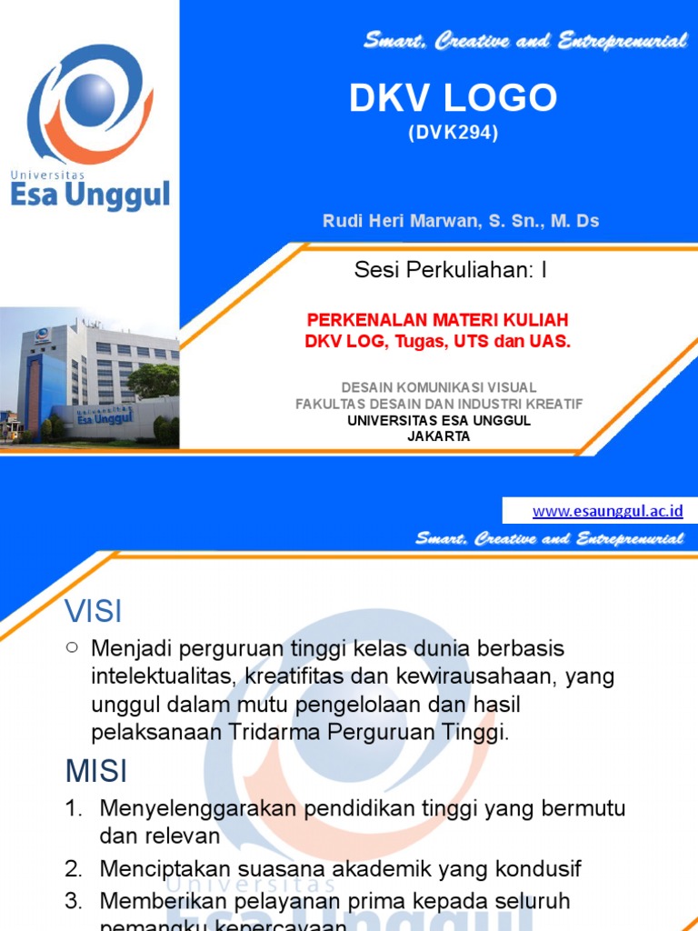 DKV Logo-Ppt-Ueu-Pertemuan-1 Perkenalan Materi Kuliah DKV Logo, Tugas ...