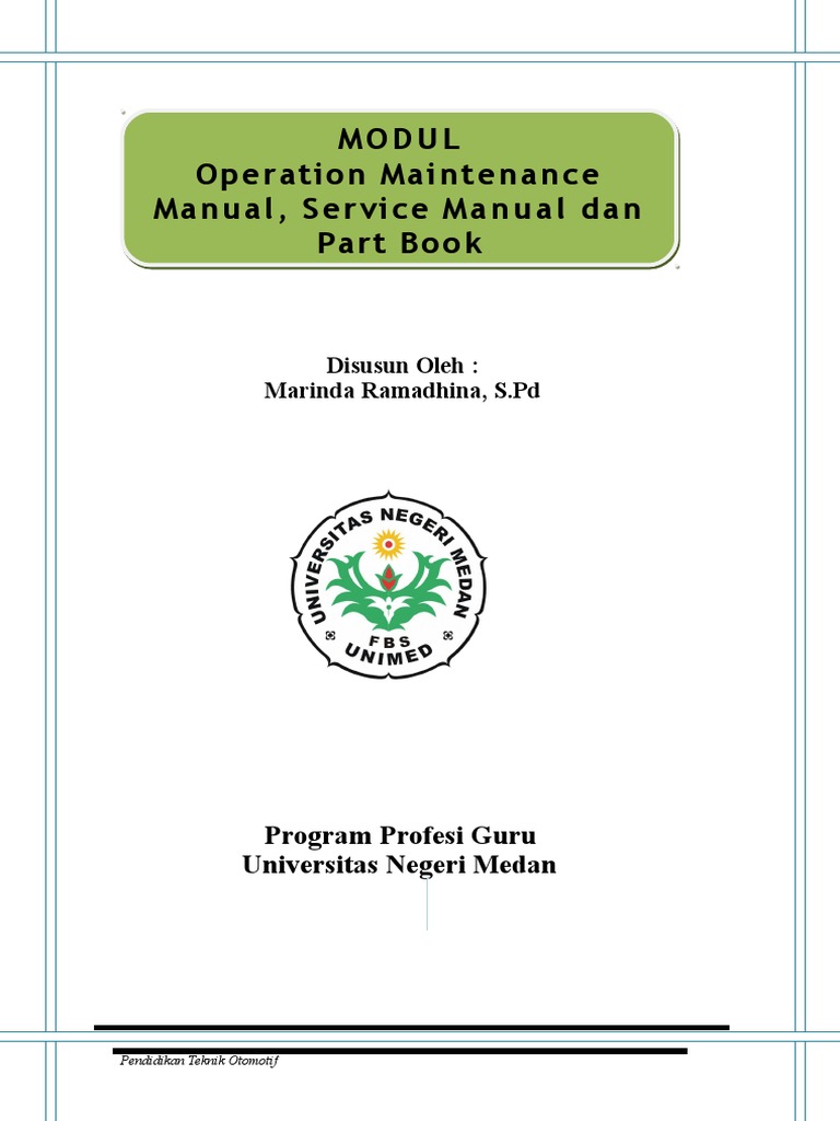 LK 2 Bahan Ajar Modul Omm Service Manual Dan Part Book | PDF | Karier & Perkembangan