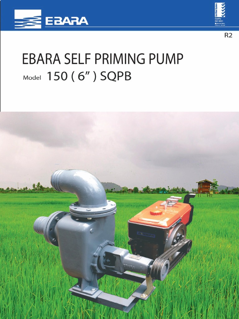 Brosur Pompa Air EBARA 150 SQPB - 6 Inch | PDF