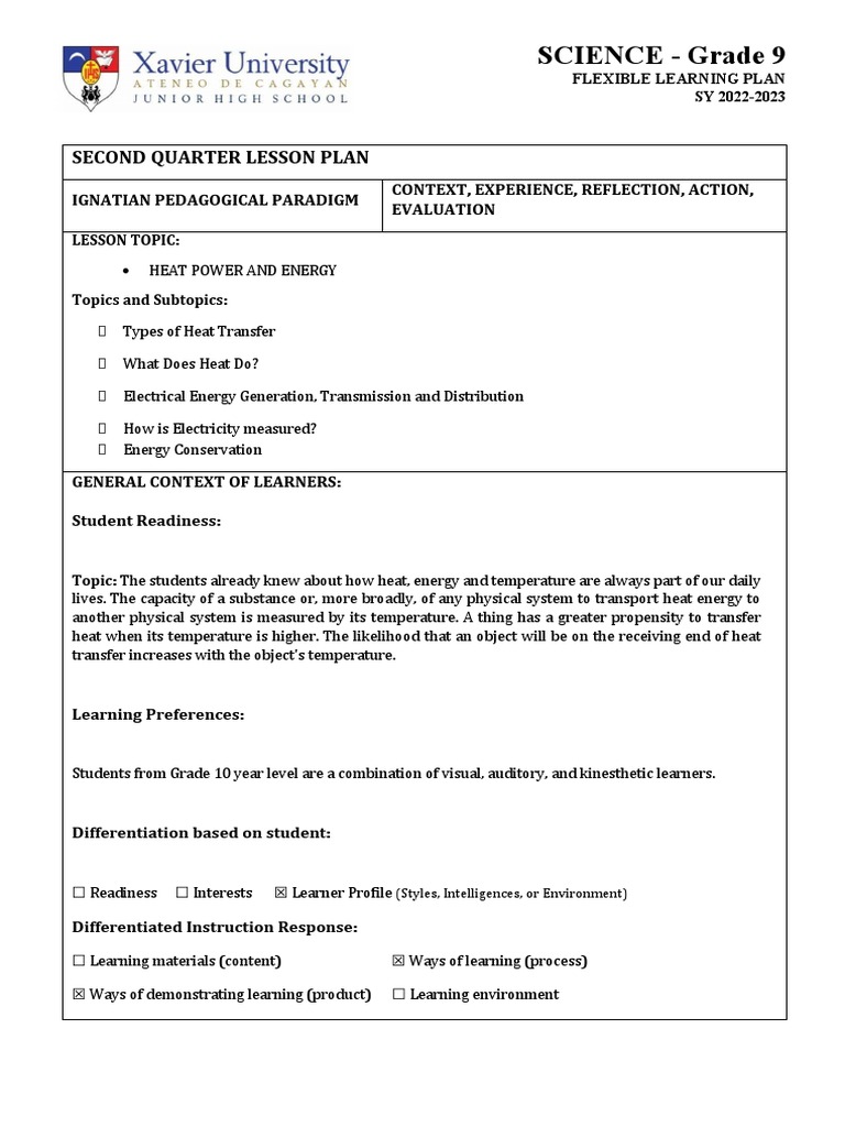 Grade 9 Science: Heat, Power & Energy | PDF | Heat | Heat Transfer
