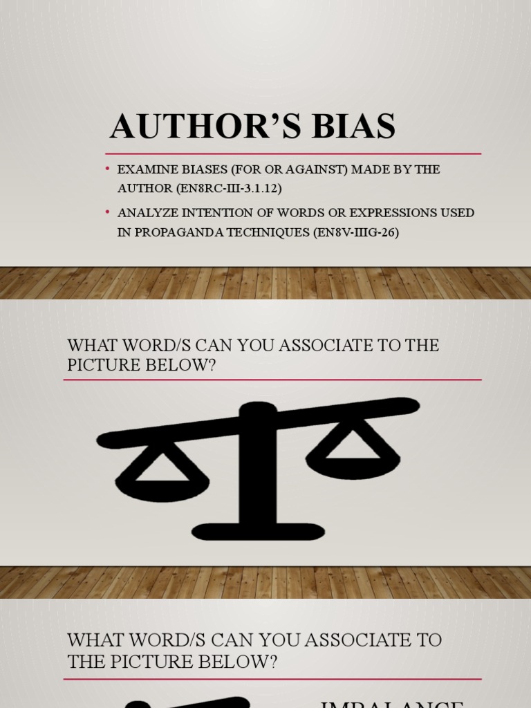 Author's Bias | PDF | Bias | Ignorance