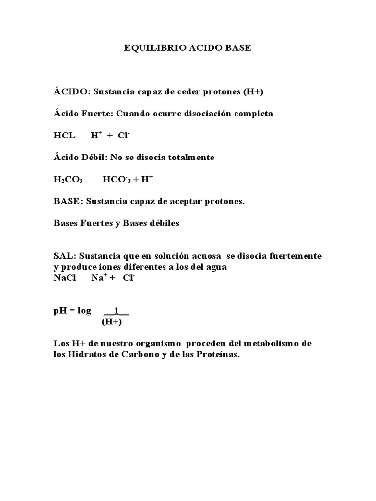 Equilibrio Acido Base Pdf
