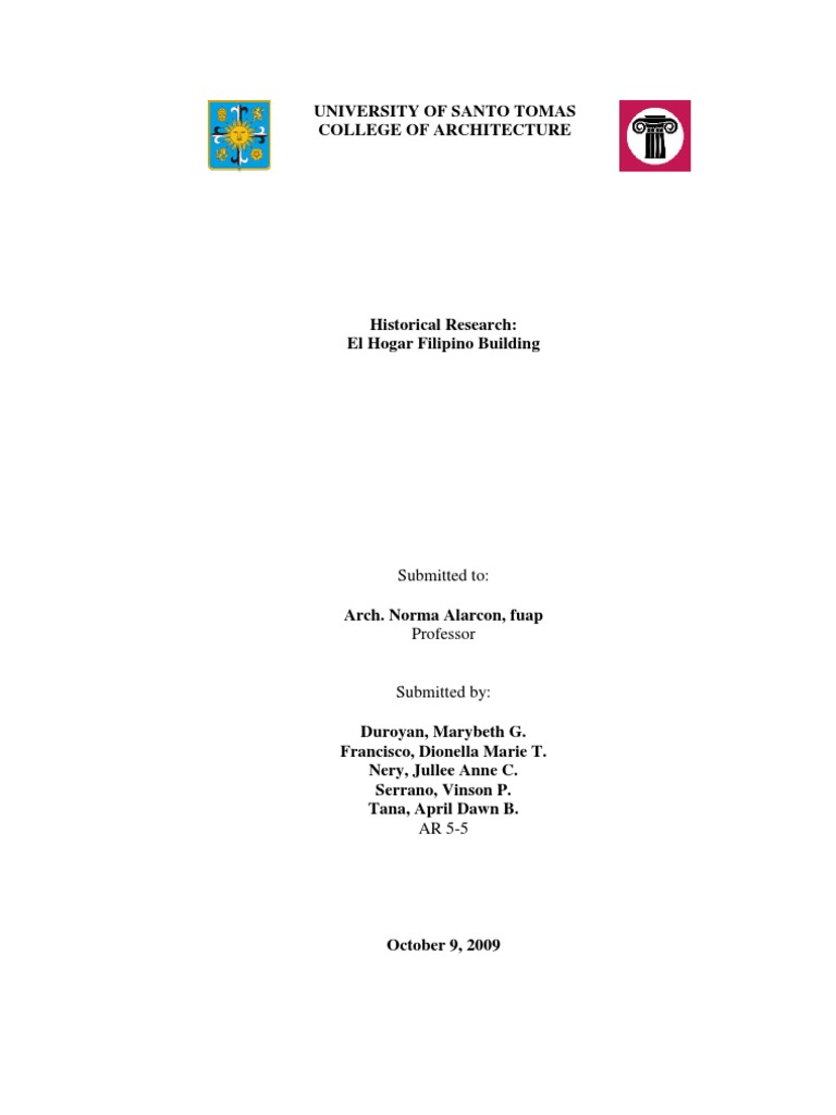 El Hogar Filipino Historical Research | PDF | Manila | Philippines