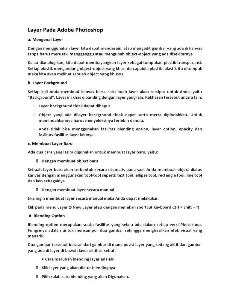 Materi Photoshop smt-2 | PDF