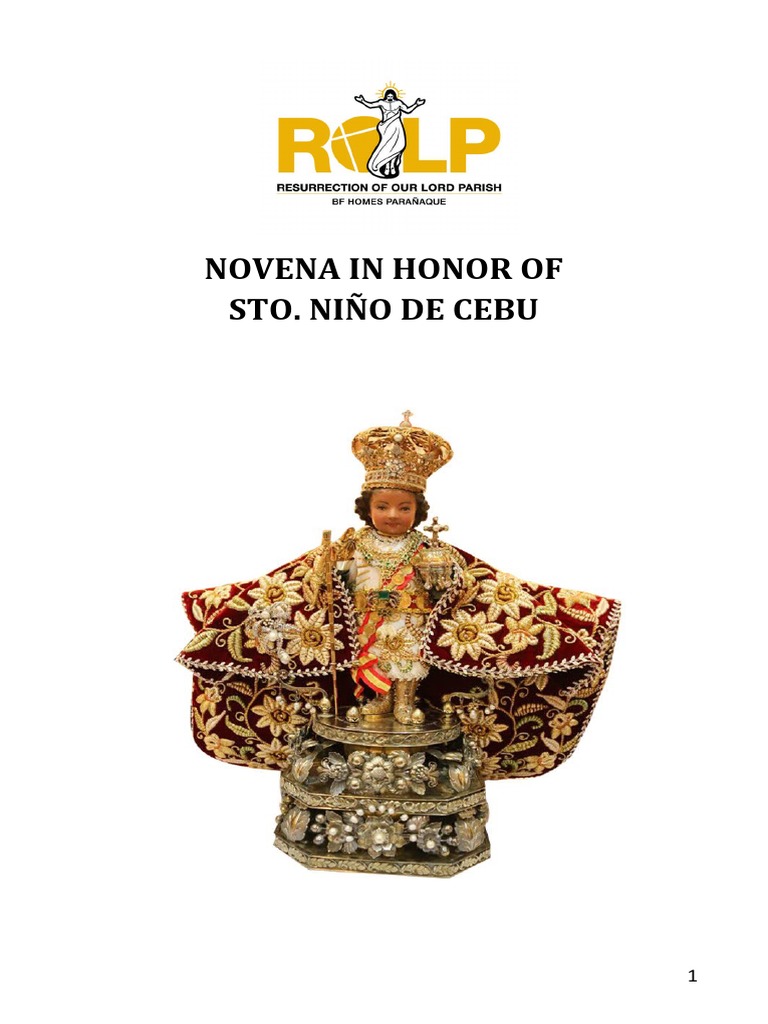 Novena To Sto. Nino de Cebu | PDF | Lord's Prayer | Jesus