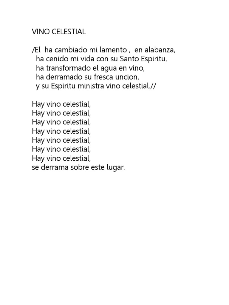 Vino Celestial | PDF