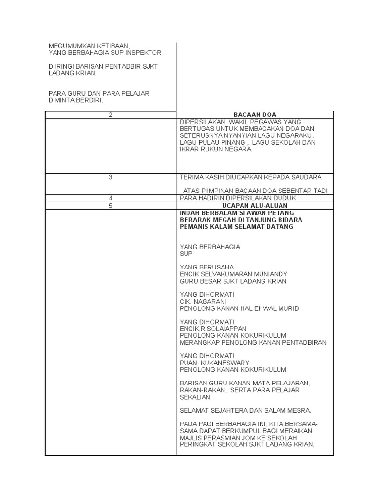 Skrip Jom Ke Sekolah | PDF