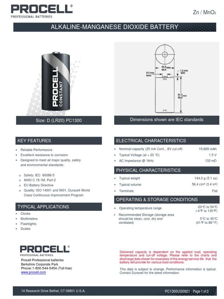 Procell Baterias Pilas | PDF | Electrical Components | Physical Sciences