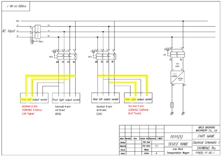Electrical Shematic Drawing | PDF