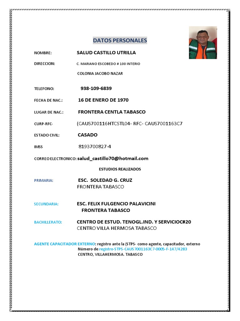 Curriculum Salud Castillo Utrilla - 2022 Actualizado-2 | PDF