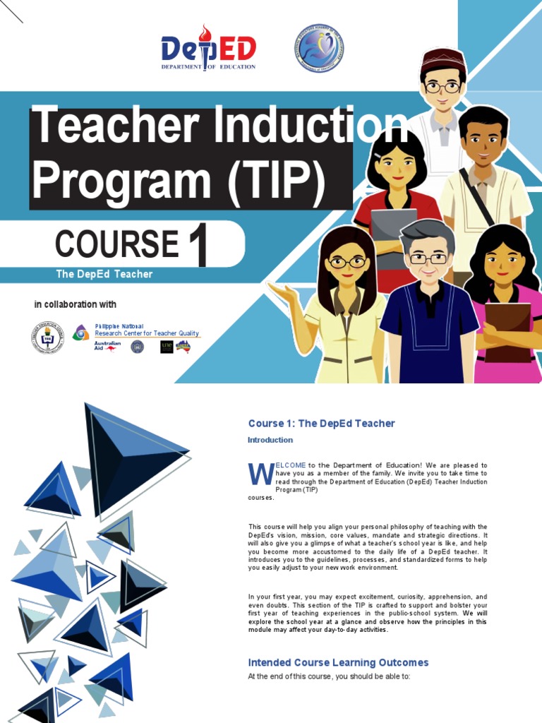 TIP-Course-1-with ANSWERS | PDF | Teachers | Learning