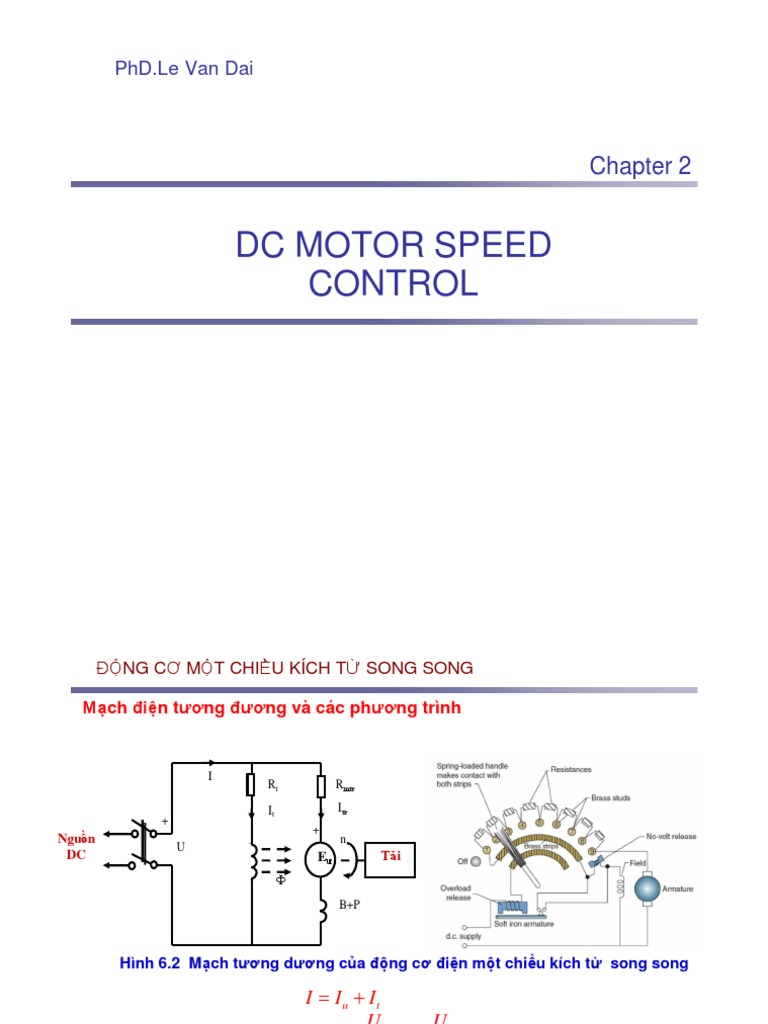 DC Motor Speed Control: PHD - Le Van Dai | PDF