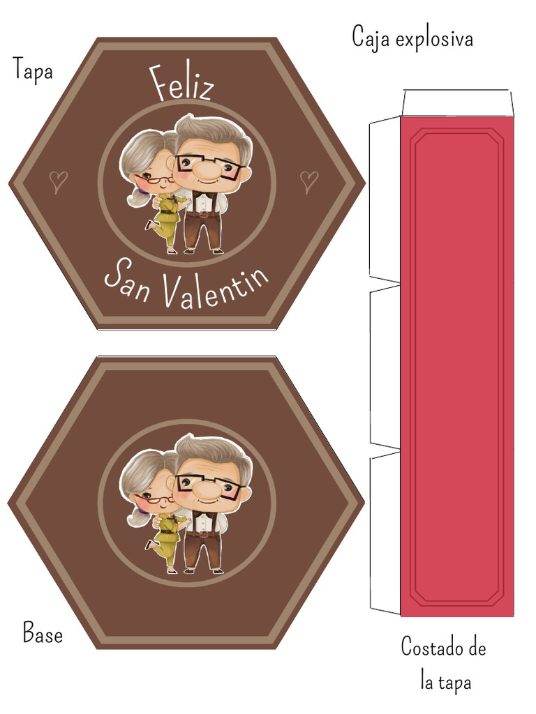 Caja Explosiva Up San Valentín Pdf
