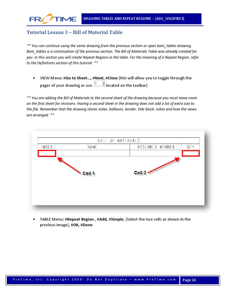 BOM Tables & Repeat Regions Guide | PDF | Database Index | Areas Of ...