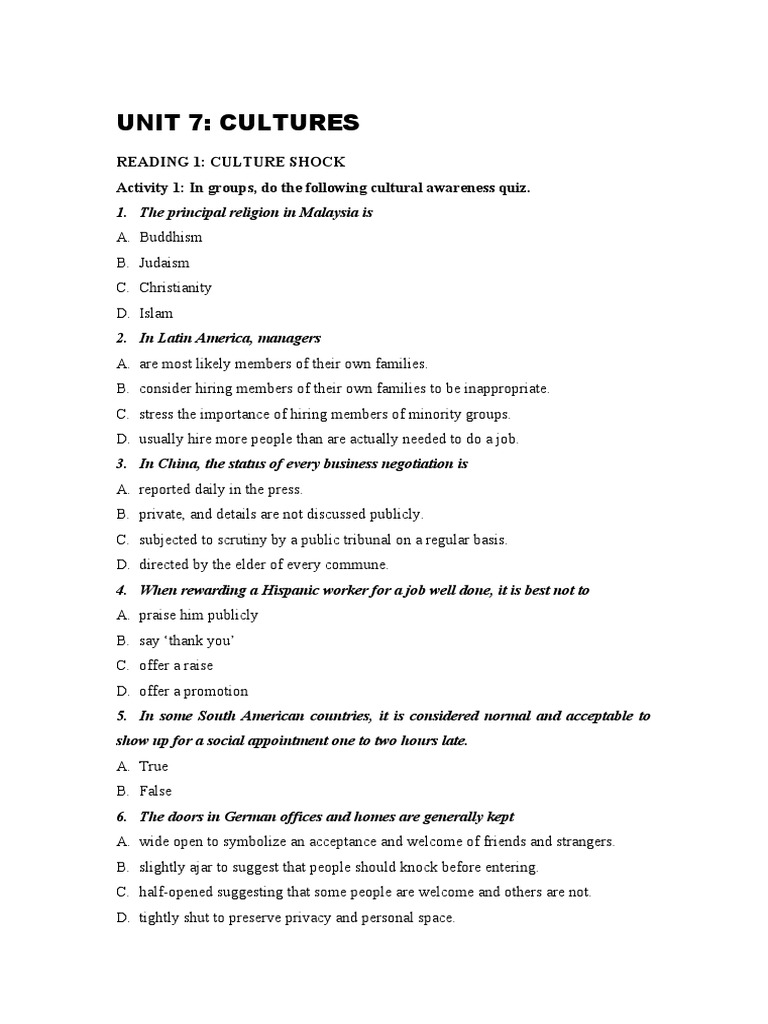 Reading 2 Unit 7 Cu Nhan | PDF | Ellipsis | Human Communication
