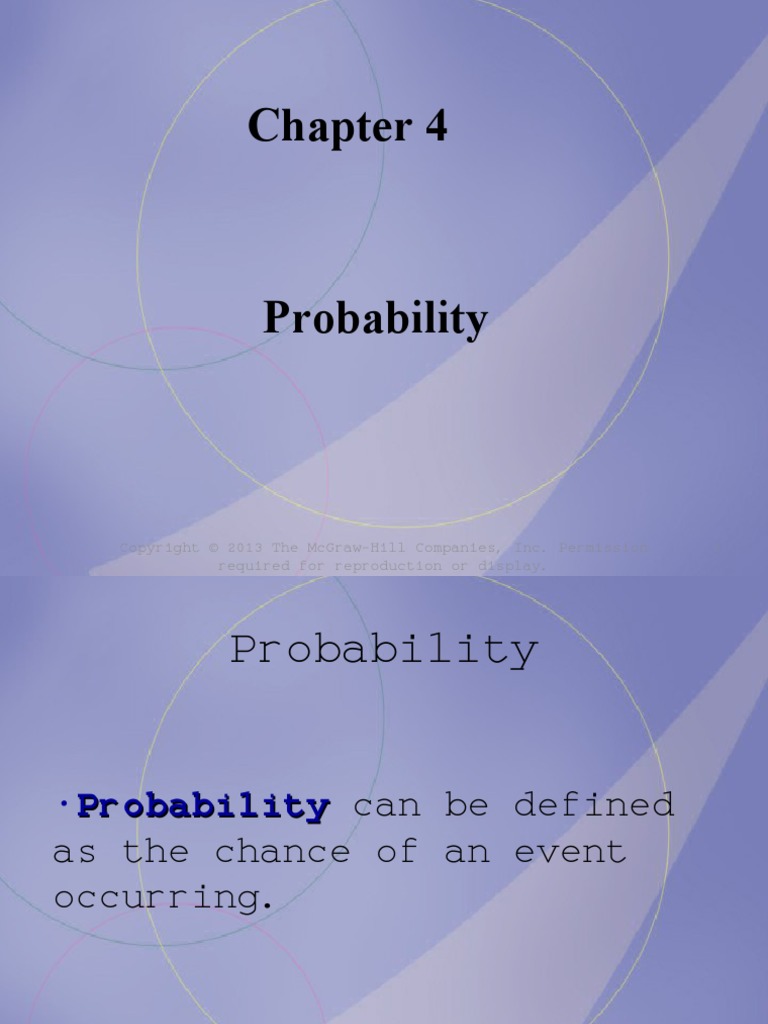CH 4-1elementary Statistics Bluman | PDF | Probability | Mathematics