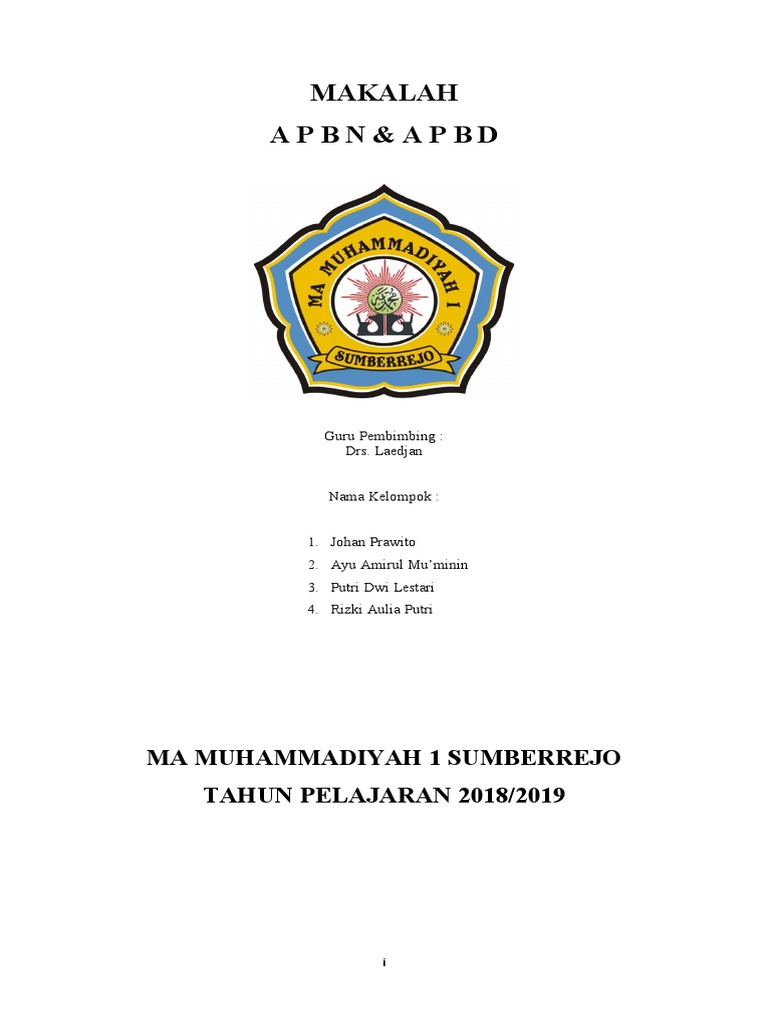 Makalah Apbn Dan Apbd | PDF
