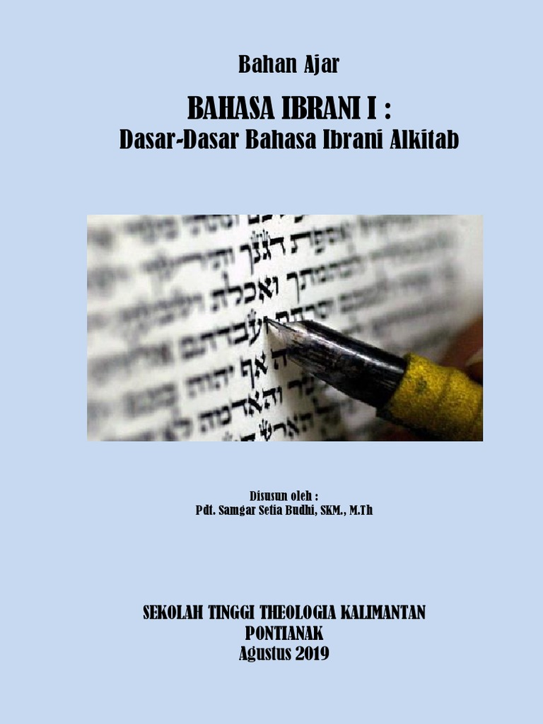 BAHASA IBRANI I Dasar Dasar Bahasa Ibran | PDF