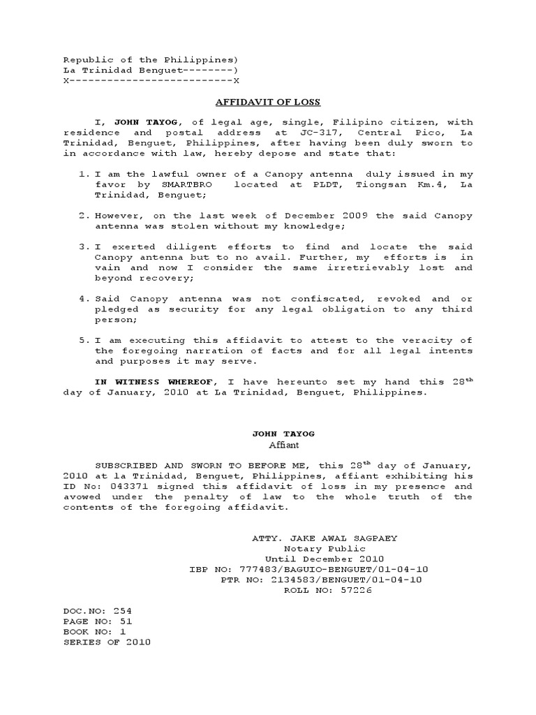 Aff of Loss-Antenna | PDF