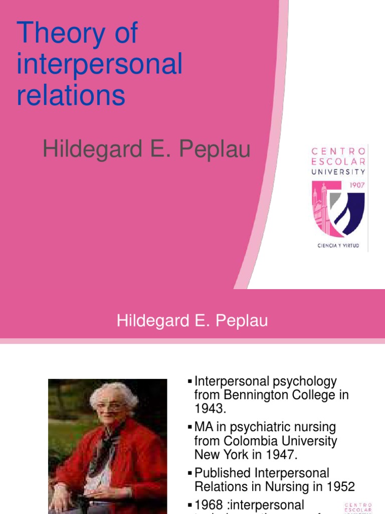 Theory of Interpersonal Relations | PDF | System | Nursing