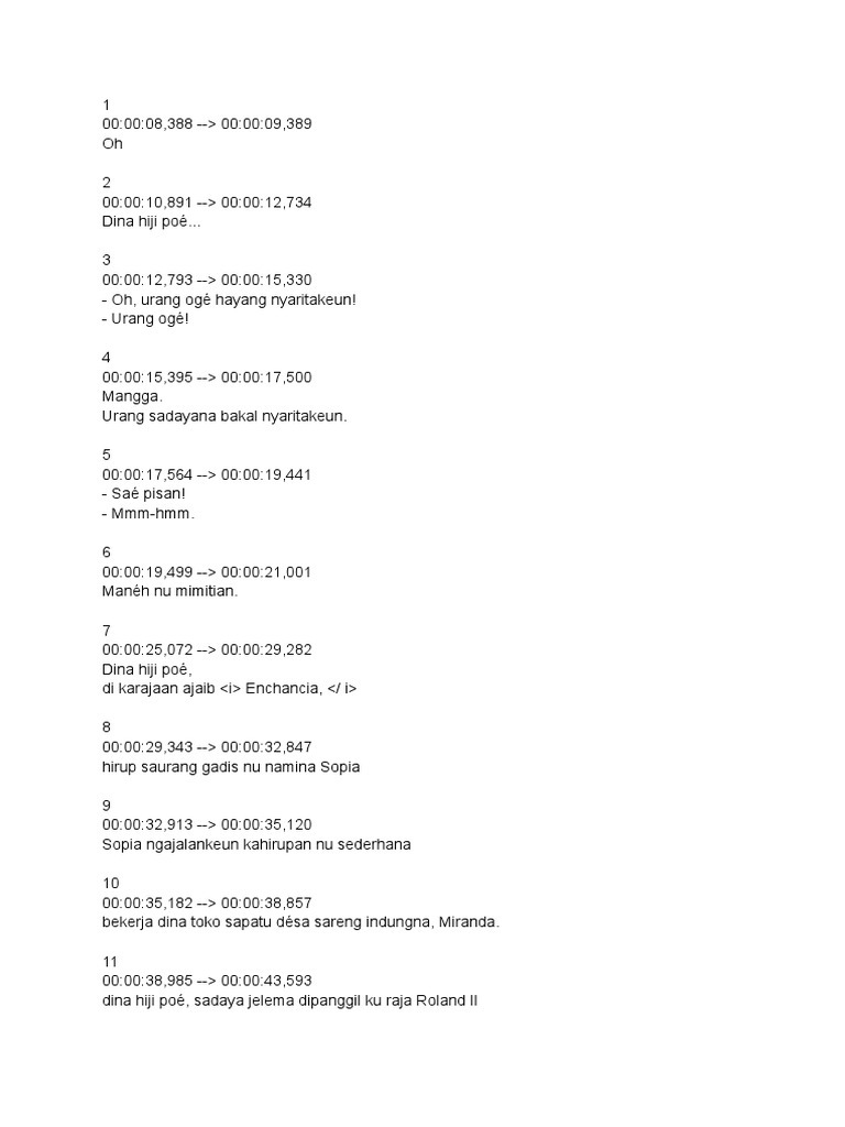 Sofia the First: The Baker King Transcript | PDF