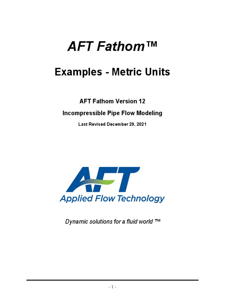 Fathom Metric Examples | PDF | Pump | Viscosity