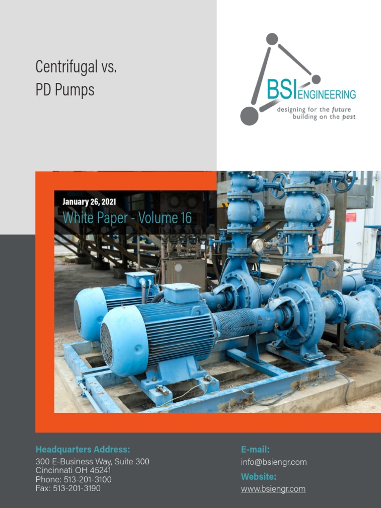 Centrifugal Vs PD Pumps | PDF | Pump | Flow Measurement