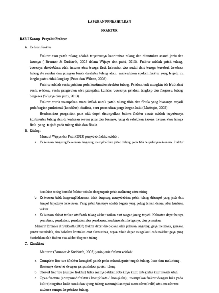 LP Fraktur Tibia Fibula (KMB) | PDF