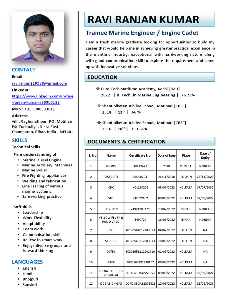 Engine Cadet - Ravi Ranjan Kumar - Anchorbay | PDF