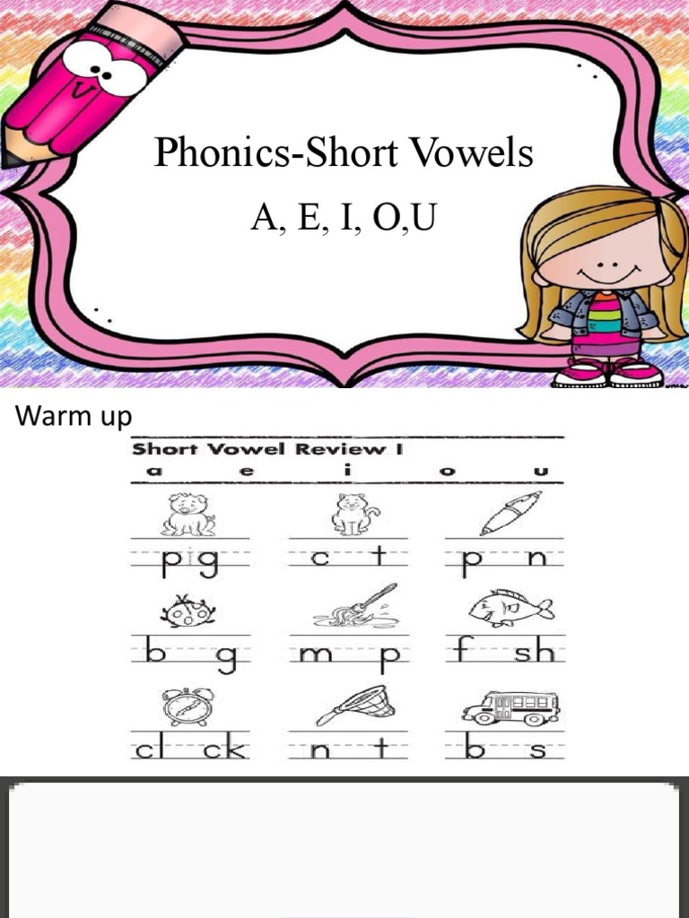 Thur - PPT - Phonics-Short Vowels | PDF | Human Communication | Linguistics