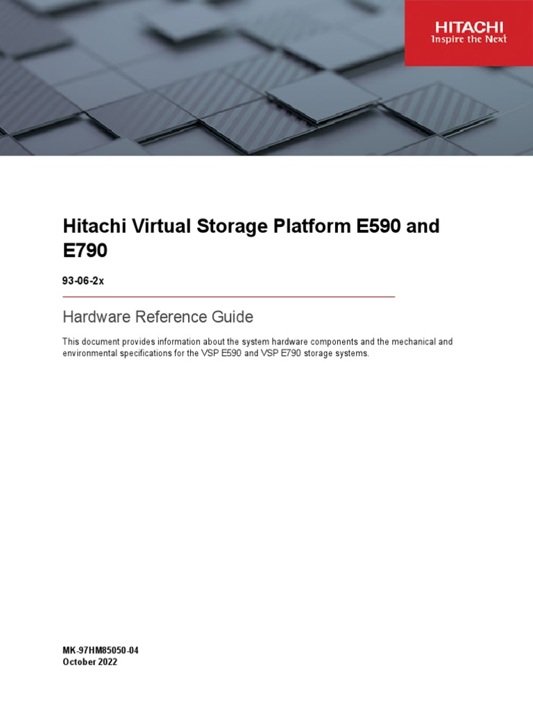 VSP E590 E790 v93 06 21 Hardware Reference MK-97HM85050-04 | PDF ...