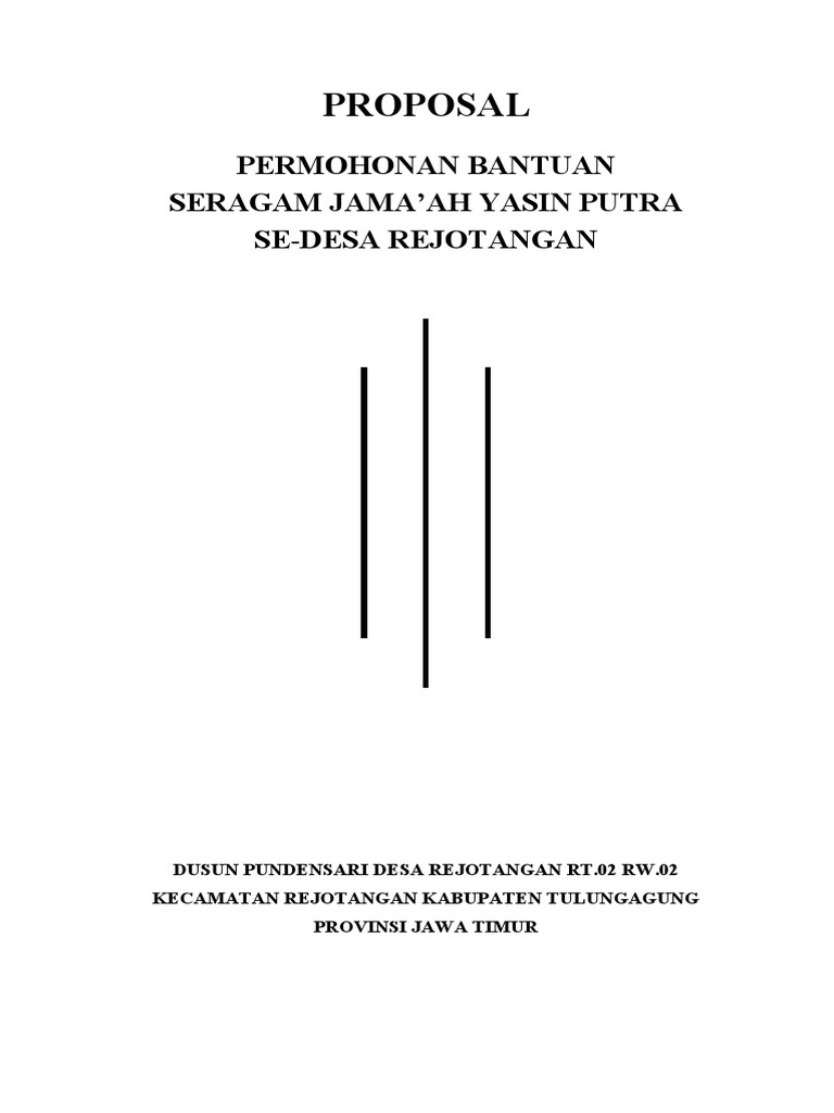 Proposal Jama'ah Yasin Putra | PDF | Agama & Spiritualitas