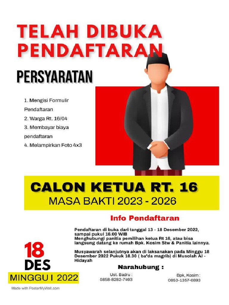 Pamflet Pemilihan RT | PDF Pamflet Pemilihan RT | PDF