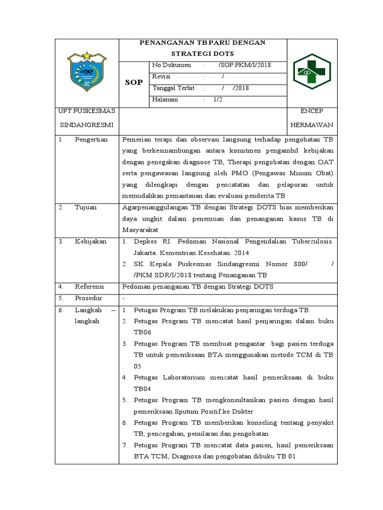 Penanganan TB dengan Strategi DOTS | PDF | Pengembangan Diri