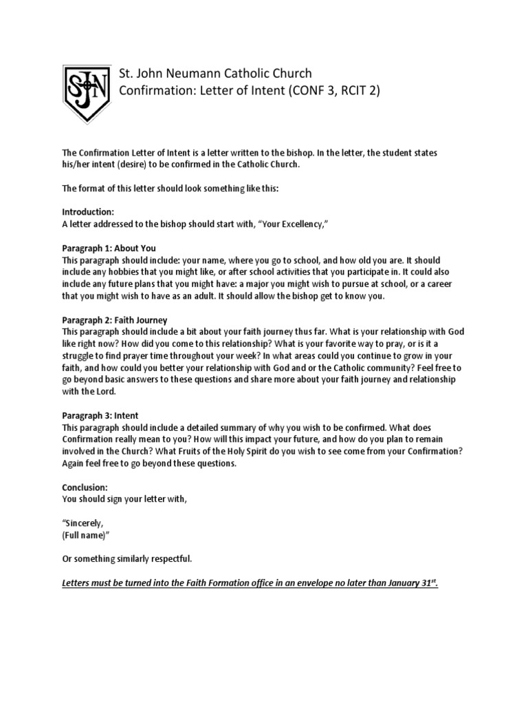 Letter of Intent | PDF