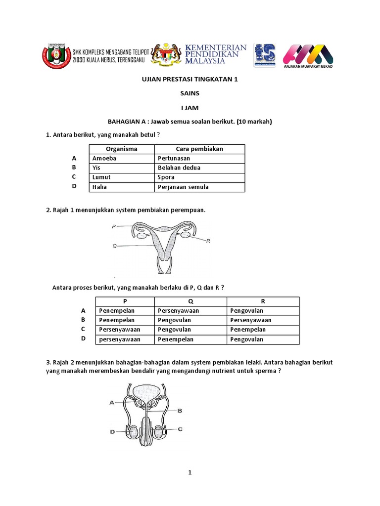 Ujian Prestasi Tingkatan 1 Pdf
