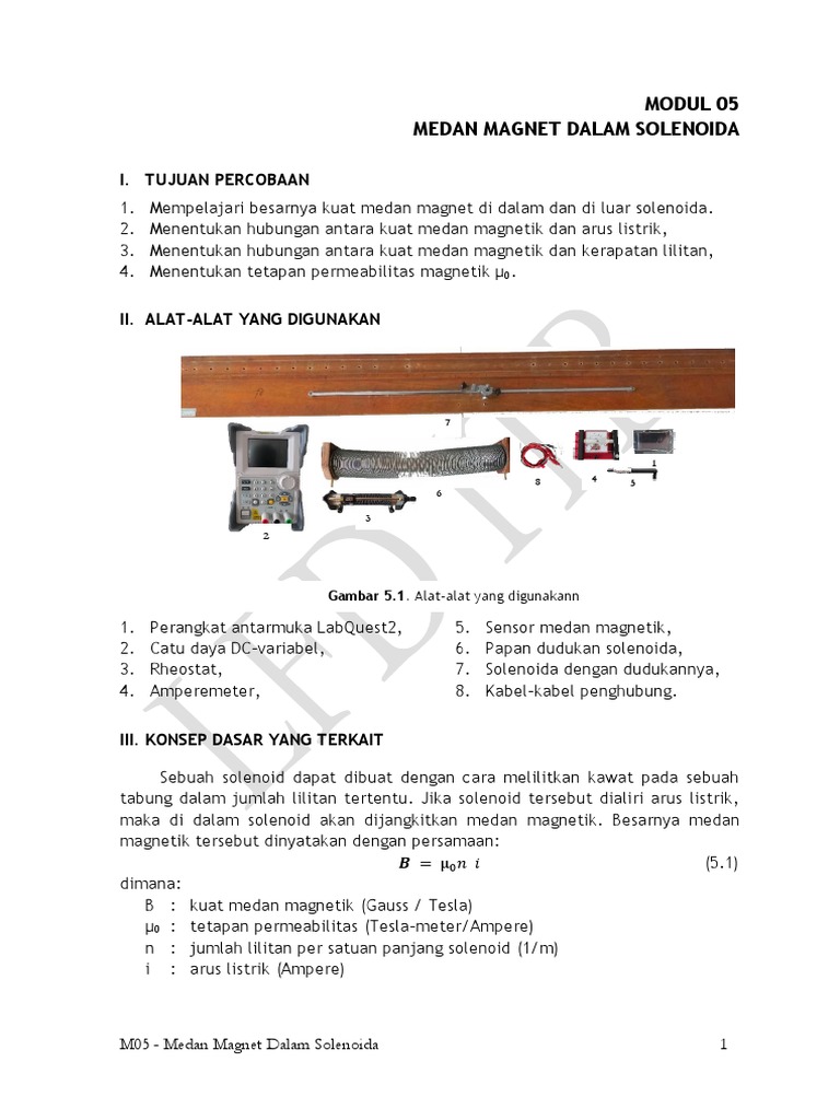 M05 - Medan Magnet Dalam Solenoida | PDF