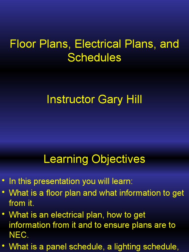 Floor Plans, Electrical Plans, and Schedules | PDF | Manufactured Goods ...