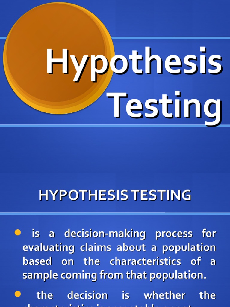 Hypothesis Testing Pdf Type I And Type Ii Errors Statistical Significance