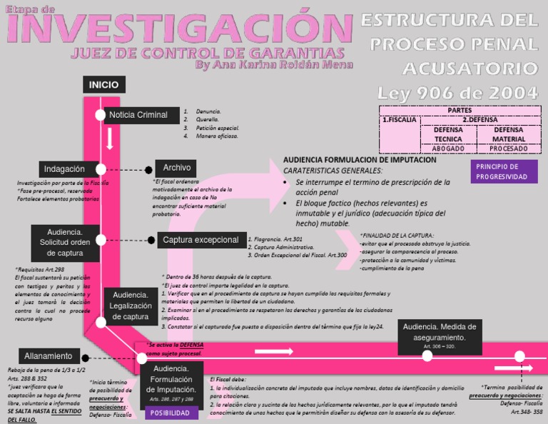 Pasos Proceso Penal 906-04 - Investigacion - Ana Karina Roldan Mena ...