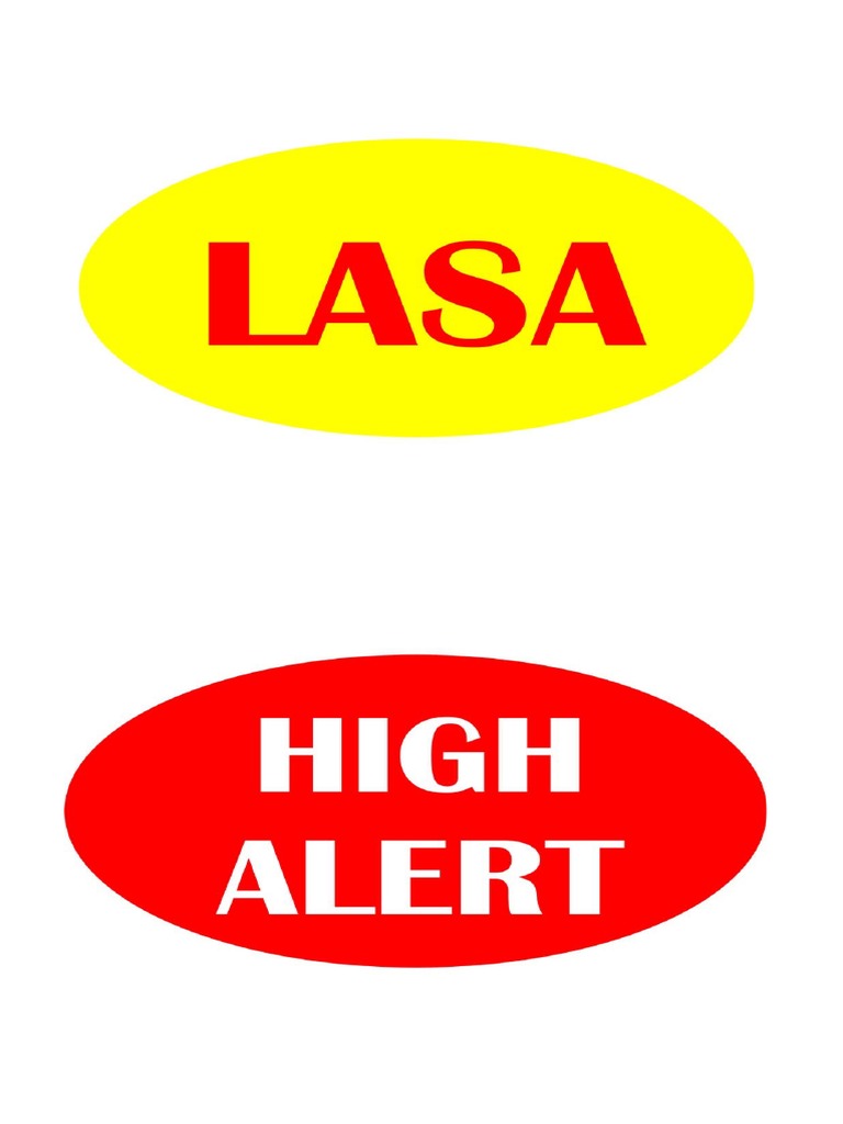 Stiker Lasa Dan High Alert | PDF