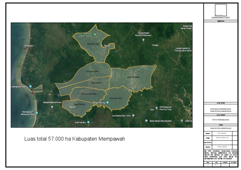 Peta Kabupaten Mempawah | PDF