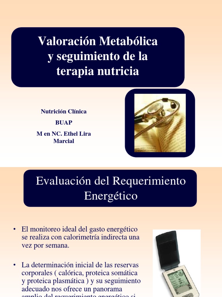 Valoración Metabolica y Seguimiento de La Terapia Nutricional | PDF ...