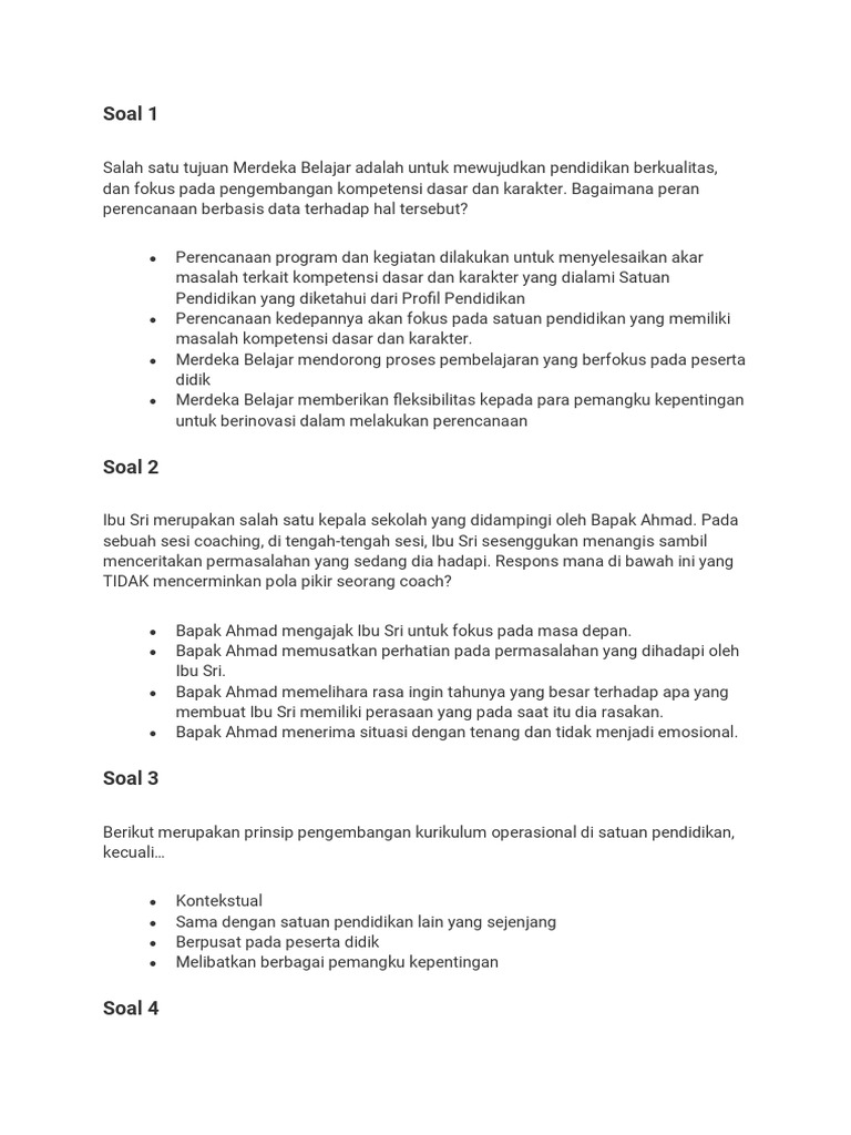 Soal Ogn Merdk | PDF