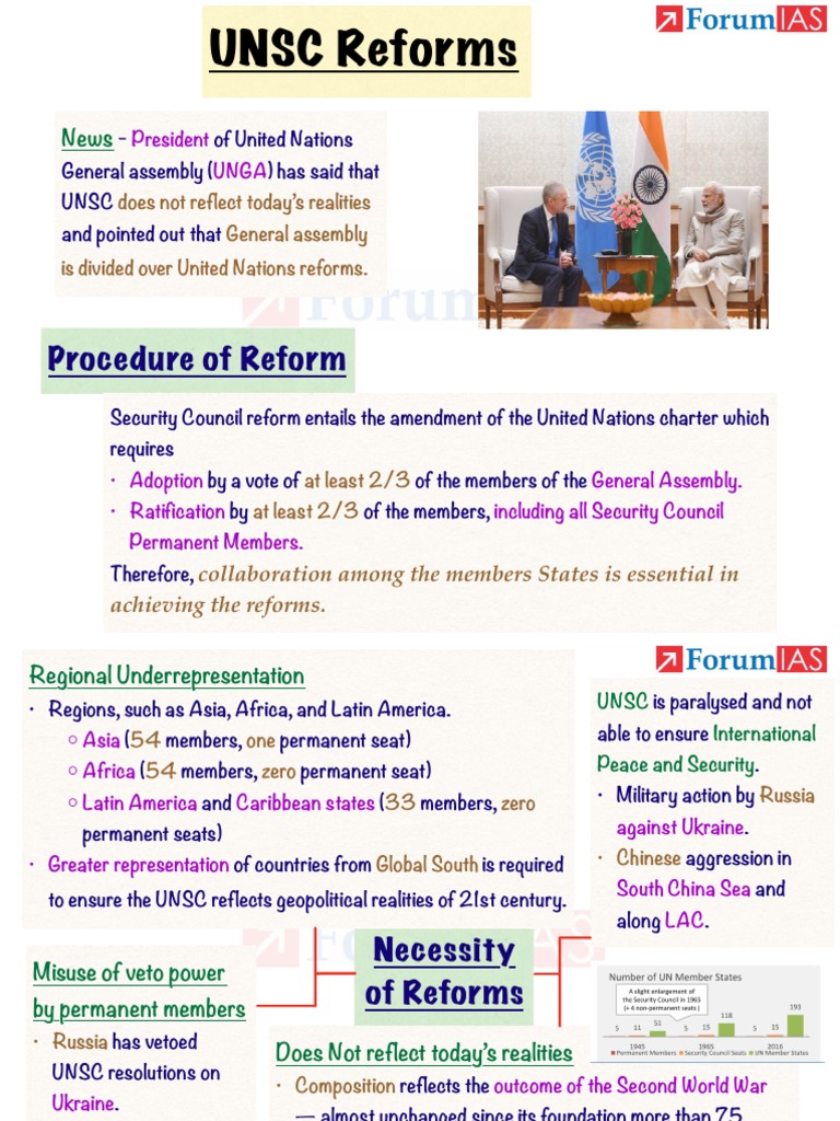 UNSC Reforms | PDF | United Nations Security Council | International ...