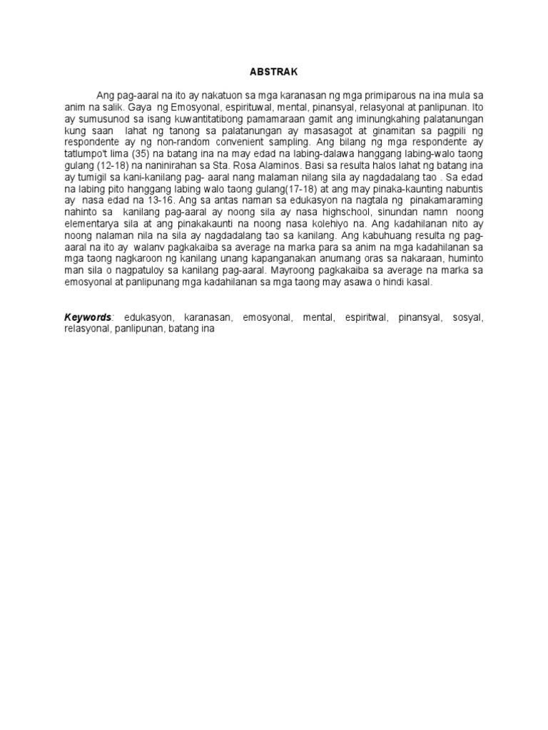 (ABSTRAK) Example | PDF