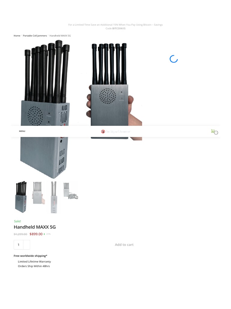 Handheld MAXX 12 Channel 5G Cell Phone and GPS Signal Jammer | PDF | 4 ...