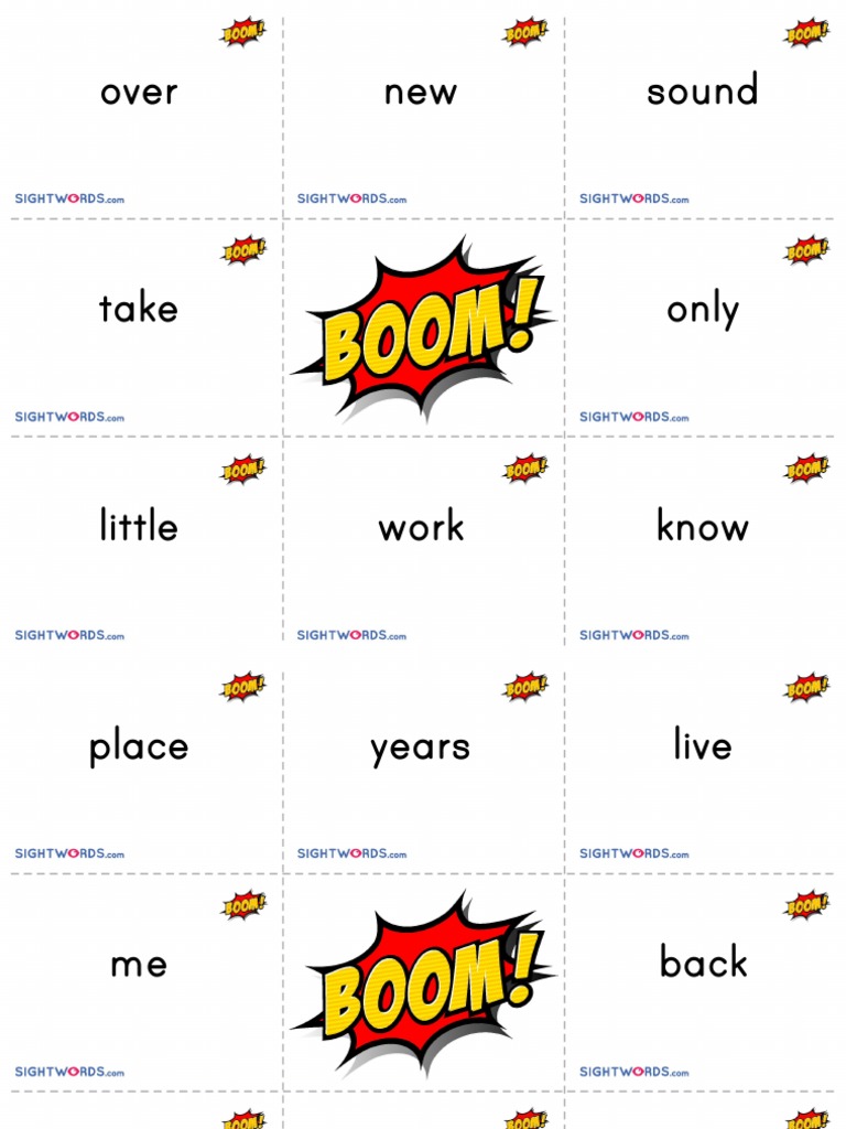 Sight Words Boom Fry 200 | PDF | Language Arts & Discipline