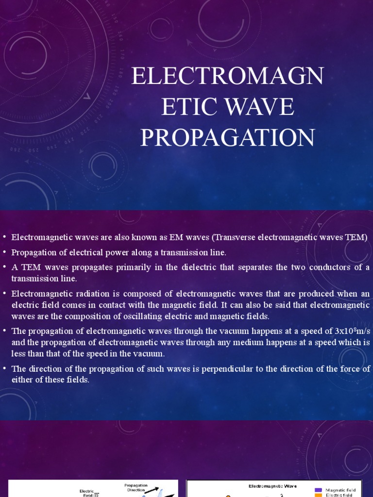 Module 2 and Module 3 Electromagnetic Wave Propagation Power Density and Field Strength ...