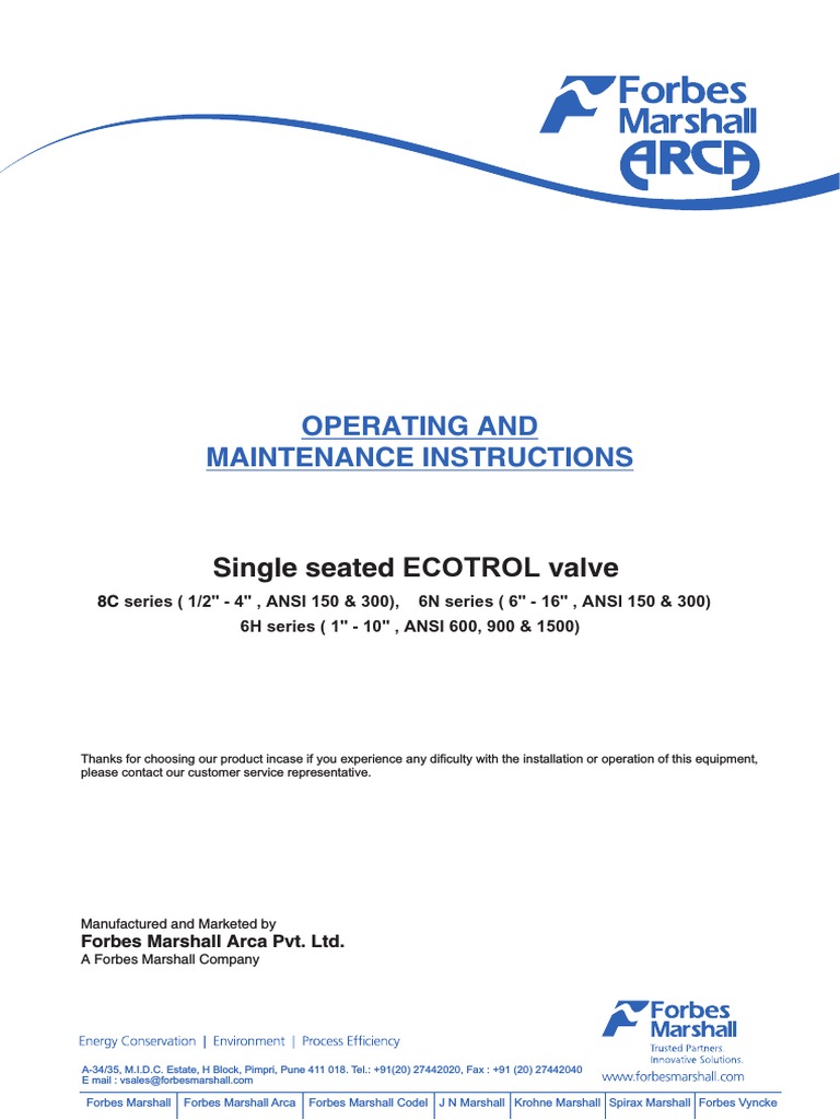 3.19 Iom-Fmapl - 8C, 6N, 6H | PDF | Valve | Pipe (Fluid Conveyance)